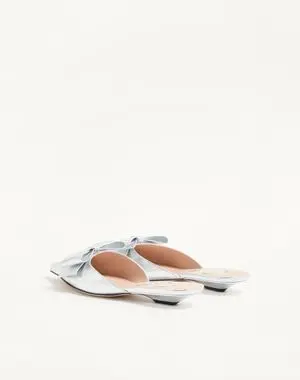 Valentino Garavani Laminated Nappa Bow Mule