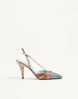 Valentino Garavani Valentino Garavani Foliefoliage Slingback Pumps Cream/multicolour