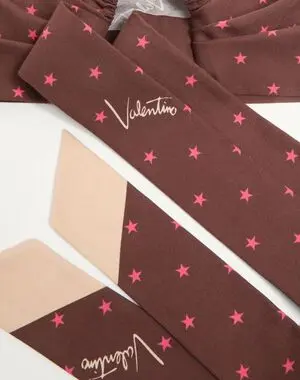 Valentino Garavani Stelline E Firma Starry Silk And Cotton Headband