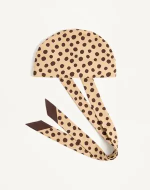 Valentino Garavani Pois Dalmata Plus De Pois Headband - Beige/chocolate