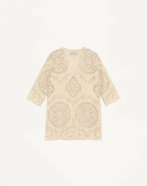 Valentino Garavani Short Dress In Floral Stamp Blanket