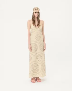 Valentino Garavani Midi Dress In Floral Stamp Blanket