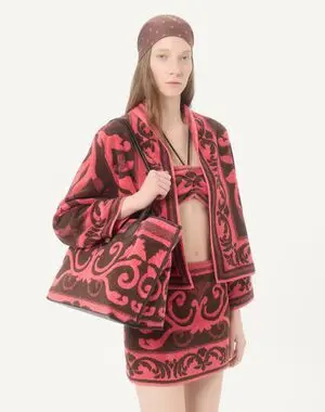 Valentino Garavani Terry Cloth Bra Top With Ties