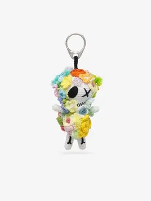 Alexander McQueen Handmade Crochet Skeleton Doll With Floral Embellishments - Multicolor