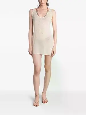 MC2 SAINT BARTH Raya Crystal Embellished Mini Dress