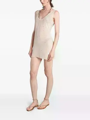 MC2 SAINT BARTH Raya Crystal Embellished Mini Dress