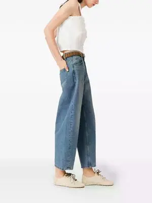 Maje Lace-trimmed Pleated Top