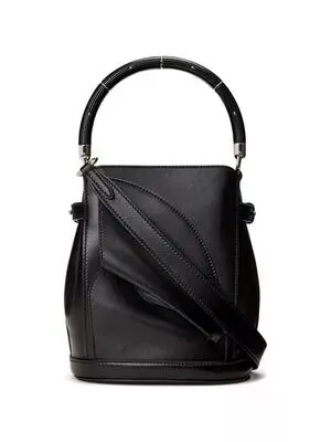 Ralph Lauren Pleated Leather Bucket Bag