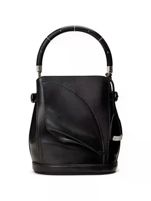 Ralph Lauren Pleated Leather Bucket Bag