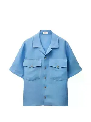 Versace Linen Shirt - Blue