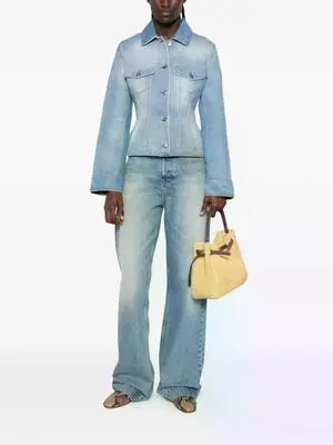 Ermanno Scervino Panelled Raw-edge Denim Jacket