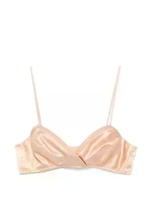 Ermanno Scervino Crossover Front Satin Top