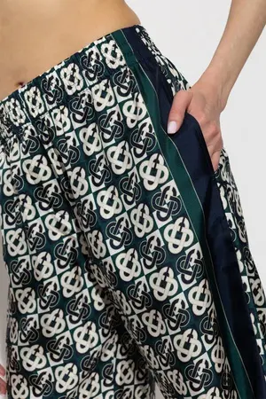 Casablanca Silk Monogram Trousers