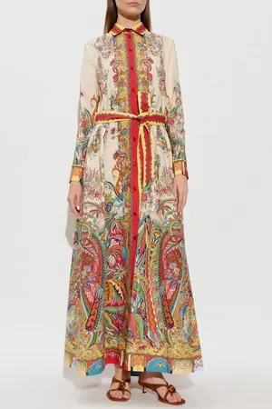 Etro Maxi Shirt Dress - Multicolour