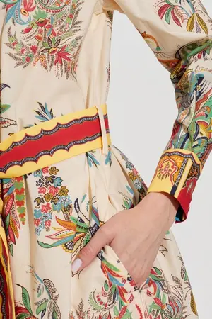 Etro Maxi Shirt Dress - Multicolour