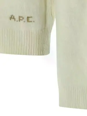A.p.c. Logo-knit Wool Sweatshirt