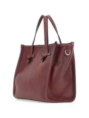 MARCELLA CLUB Medium Miss Marcella 32 Grain Leather Tote Bag - Red