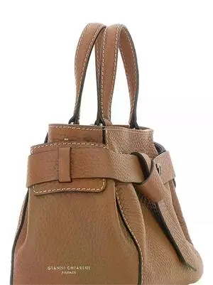 GIANNI CHIARINI Miranda Knotted Leather Tote Bag