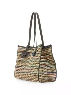 MARCELLA CLUB Houndstooth Tote Bag