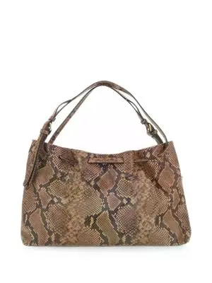 GIANNI CHIARINI Mimi Python-effect Leather Shoulder Bag