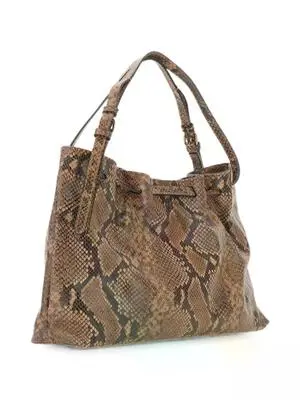 GIANNI CHIARINI Mimi Python-effect Leather Shoulder Bag