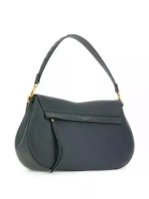 GIANNI CHIARINI Helena Round Grained Leather Shoulder Bag