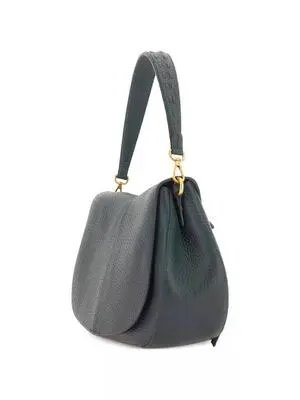 GIANNI CHIARINI Helena Round Grained Leather Shoulder Bag