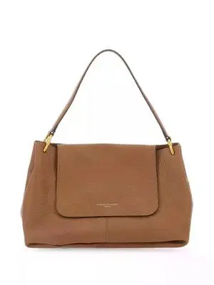 GIANNI CHIARINI Sandra Grained Leather Shoulder Bag - Brown