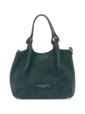 GIANNI CHIARINI Dua Suede Tote Bag - Green