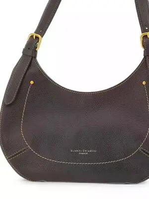 GIANNI CHIARINI Gabry Hammered Leather Shoulder Bag