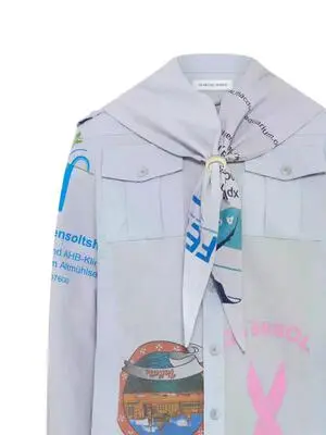 MARINE SERRE Scout Patchwork Shirt