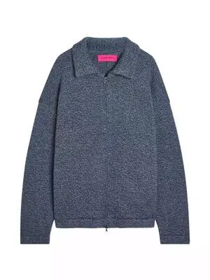 THE ELDER STATESMAN Marl Knit Zip-up Jacket