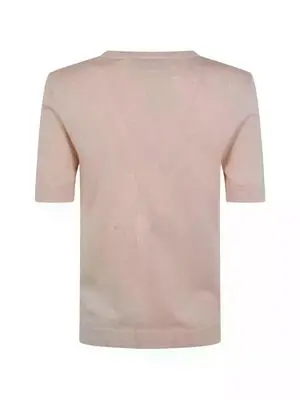 BLUGIRL Short-sleeve Floral Appliqué Top