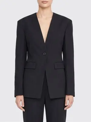 Nanushka Cropped Single-breasted Silk-blend Blazer