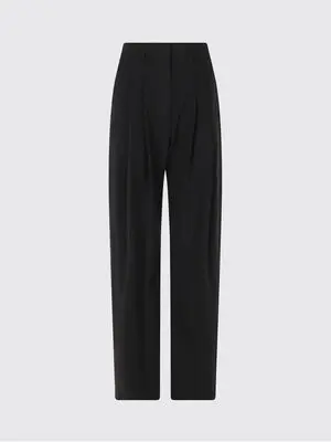 Nanushka High-waisted Wide-leg Trousers In Silk Blend