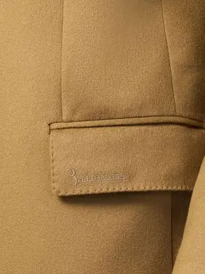 BILLIONAIRE Single Breasted Tailored Coat - Beige