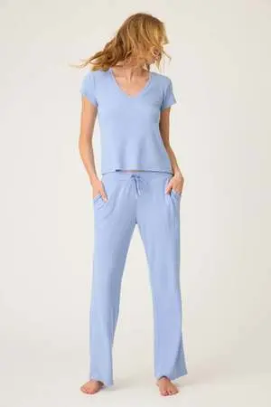 PJ Salvage Baby Peachy Waffle Lounge Pants