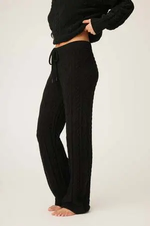 PJ Salvage Chenille Cable Knit Lounge Pants