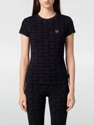 Philipp Plein Monogram Jersey T-shirt - Black