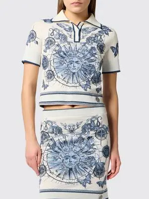 Philipp Plein Knit Polo Shirt - Turquoise