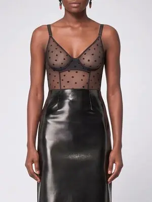 Fiorucci Polka Dot Tulle Off-the-shoulder Top
