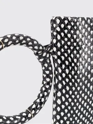 TOM FORD Python-print Calfskin Clutch With Side Handle - Black