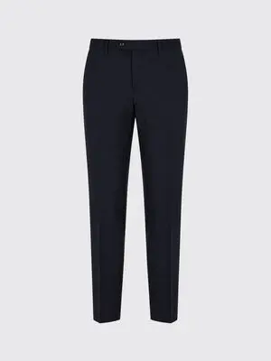 BRIGLIA 1949 Virgin Wool Slim Fit Tailored Trousers - Blue