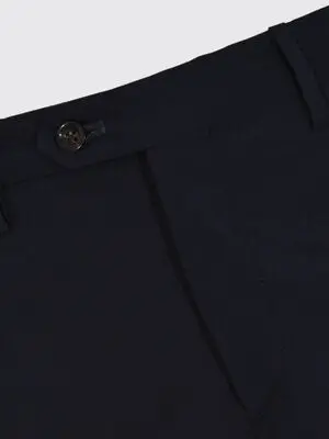 BRIGLIA 1949 Virgin Wool Slim Fit Tailored Trousers - Blue