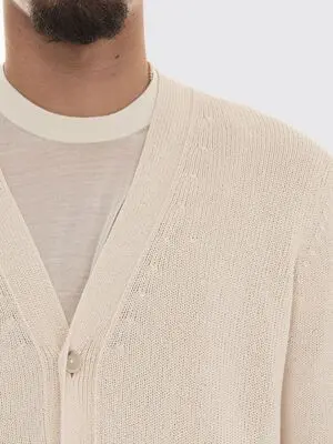 Hugo Cotton Blend Cardigan - Natural