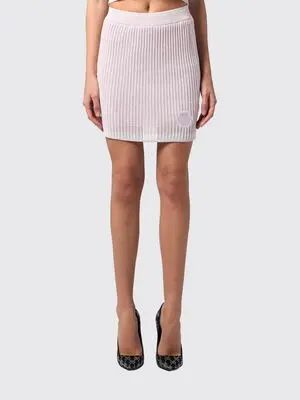 Philipp Plein Jersey Pencil Mini Skirt - Fuchsia