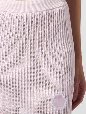 Philipp Plein Jersey Pencil Mini Skirt