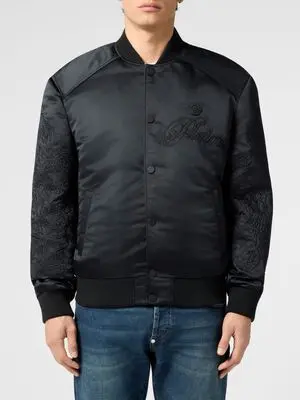 Philipp Plein Embroidered Satin Bomber Jacket