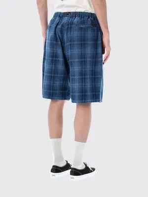 Gramicci Check Cotton Shorts With Elasticated Waistband And Drawstring