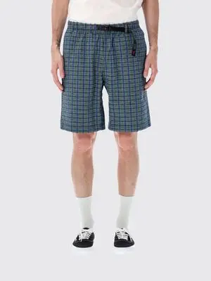 Gramicci Check Cotton Shorts With Elasticated Waistband And Drawstring - Striped